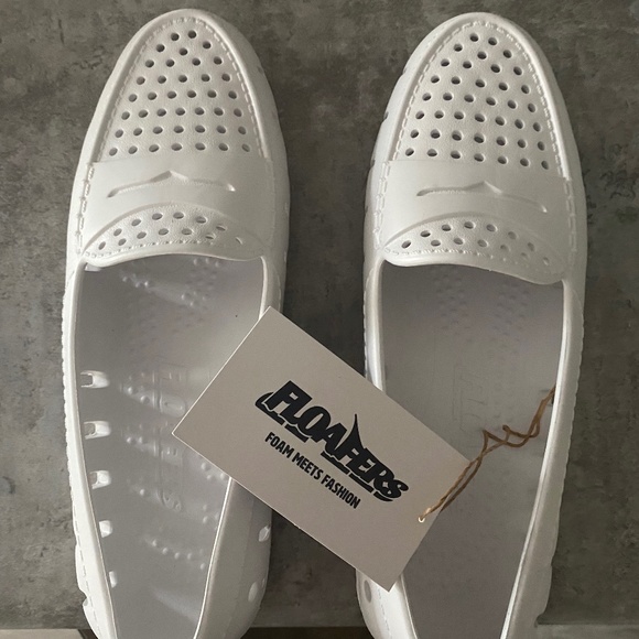 Floafer | Shoes | White Floafers Size 8 | Poshmark